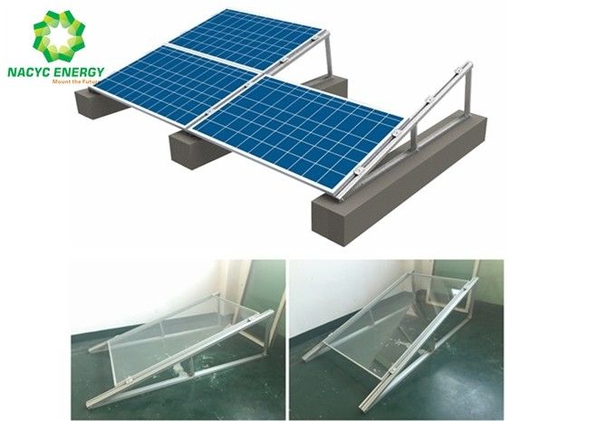 Ballasted Solar Racking Systems / Solar Panel Roof Mounting Brackets ...