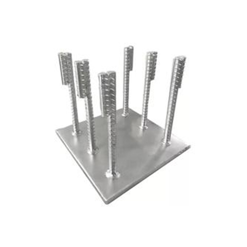 Anodized Rectangular Aluminium Embed Plate With Headed Studs