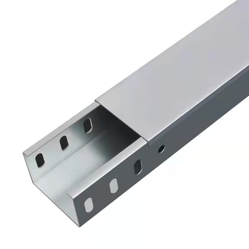 2.0mm Enclosed Cable Tray Galvanized 50mm Cable Tray 100kgs Load