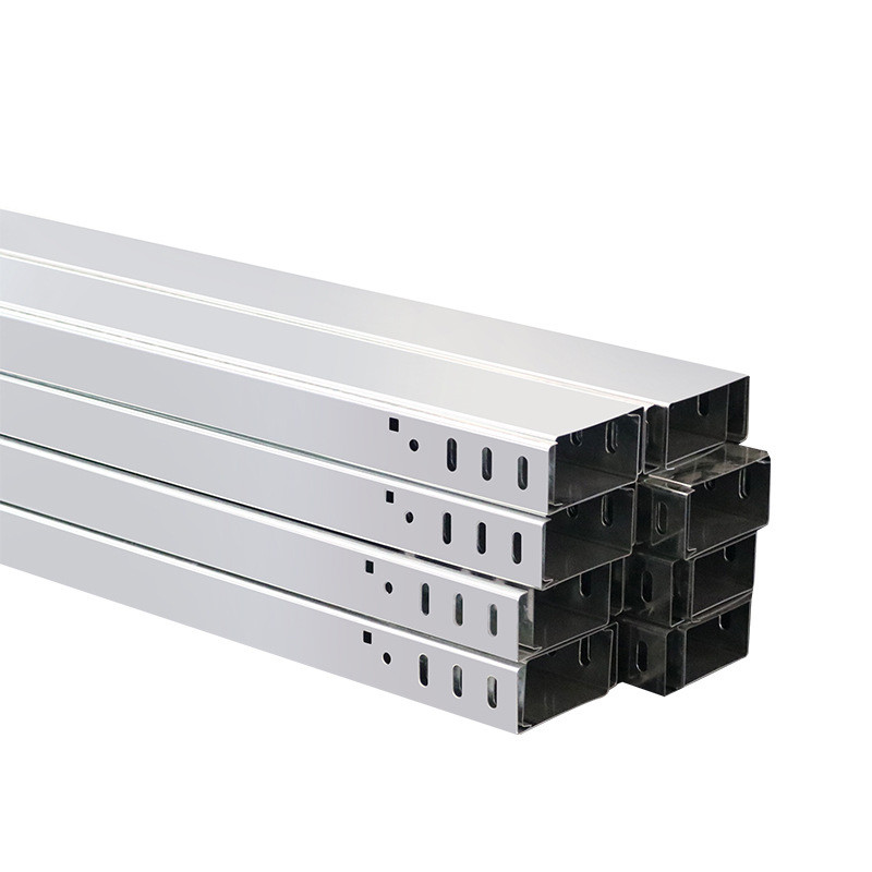 Perforated Trough Galvanized Cable Trunking Electrical Wiring 450mm ...